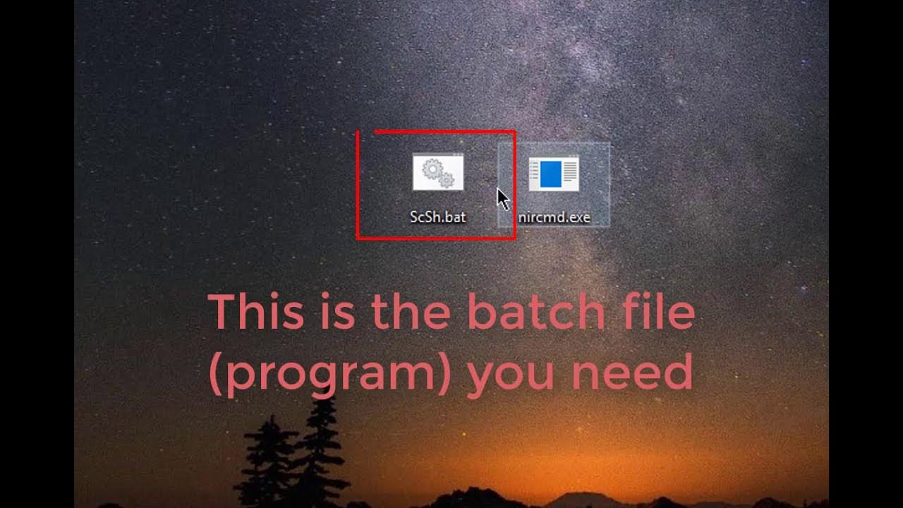 How to make a screenshot using cmd / Batch ? - YouTube
