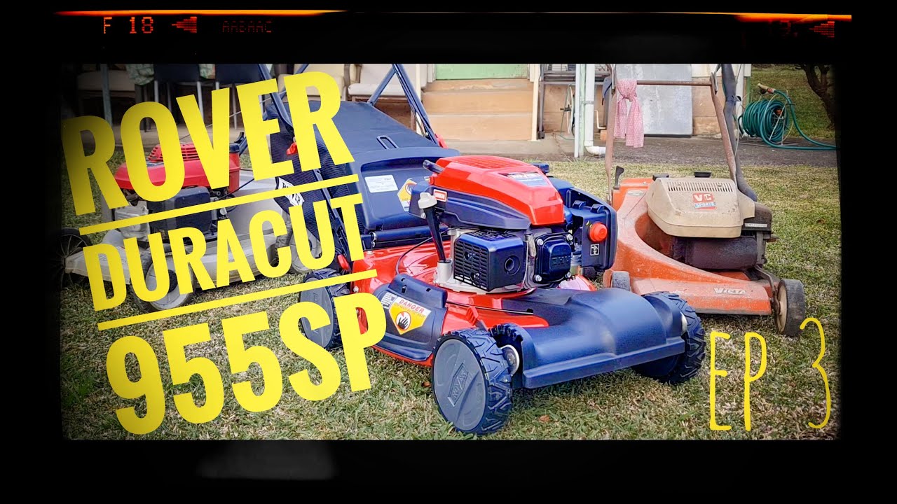 Rover Duracut 955sp Self propelled pushmower - YouTube
