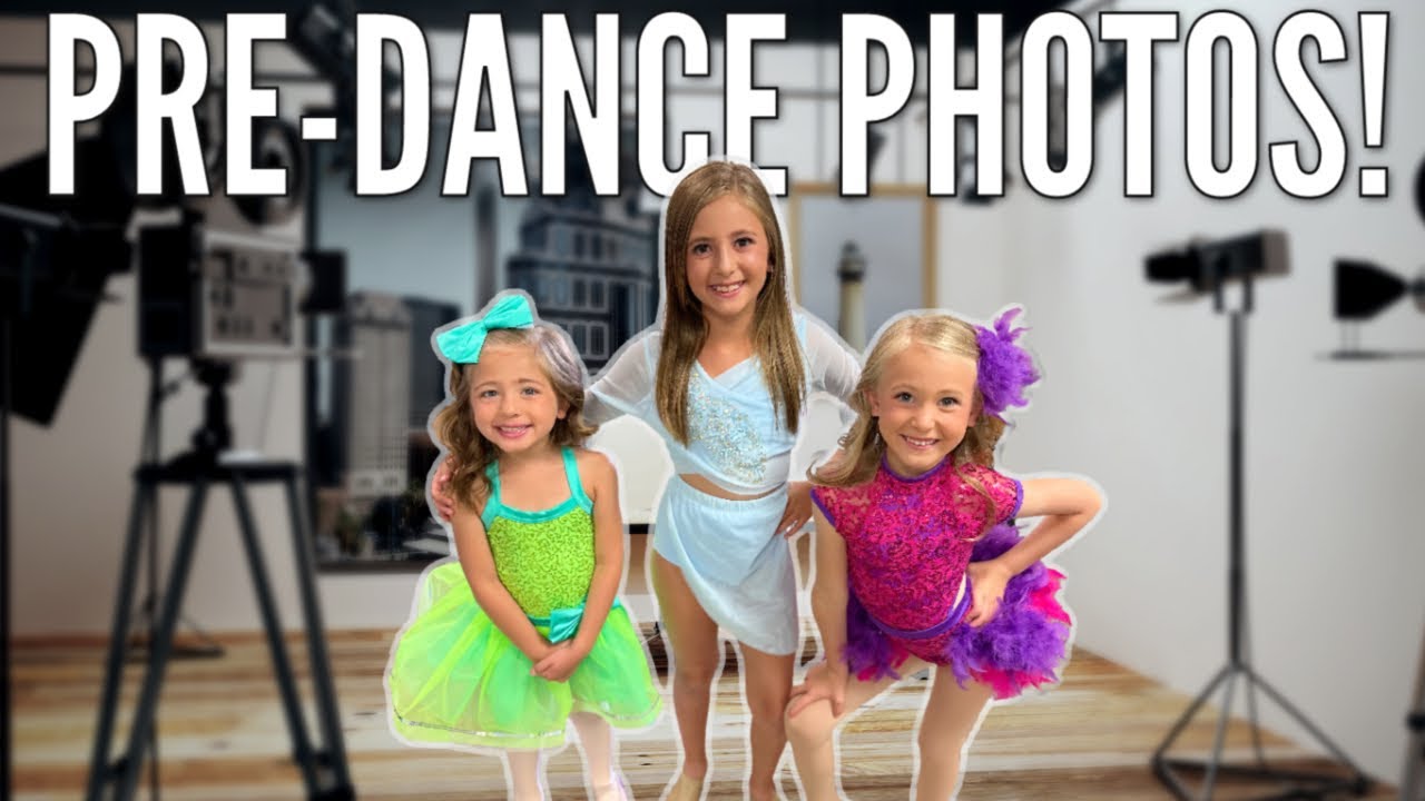 Pre-Dance Photo Shoot! | Sisters Pose for the Camera in their Dance Recital Outfits - YouTube