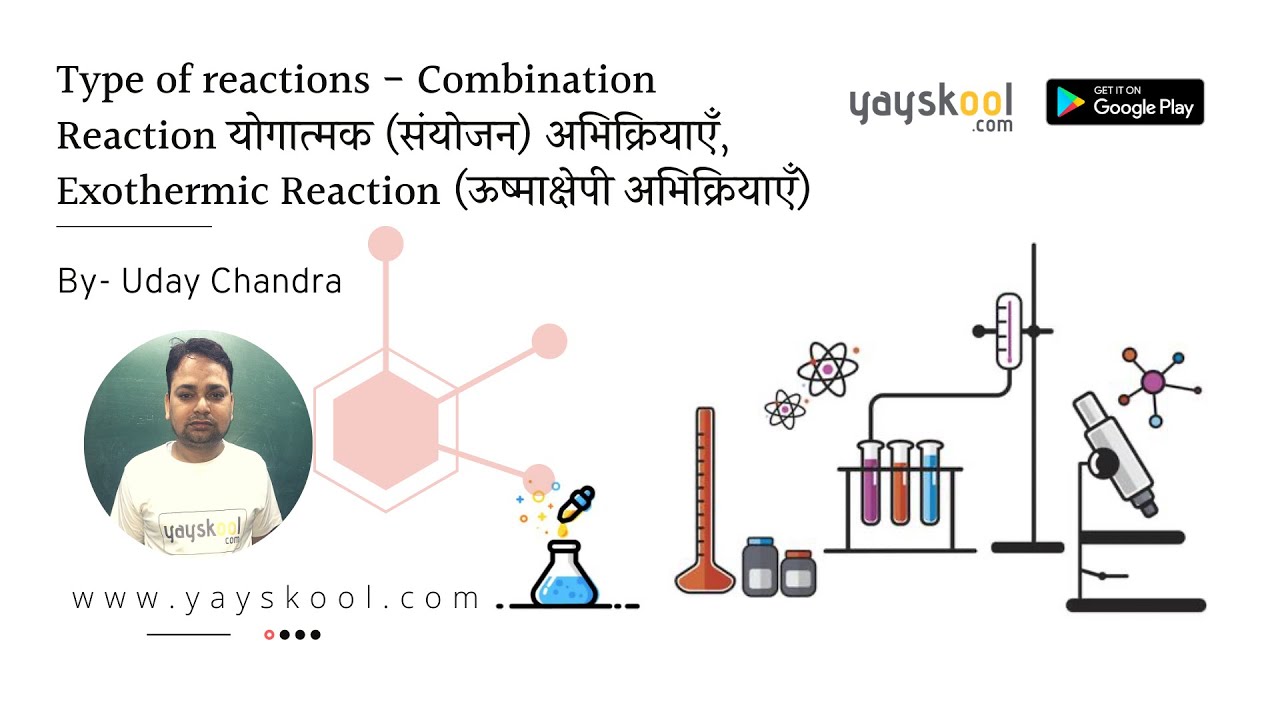 Type of reactions - Combination Reaction and Exothermic Reaction - By ...