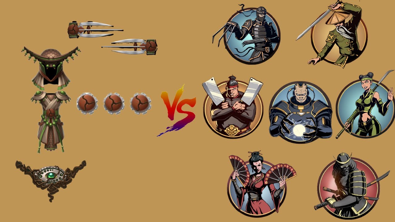 Shadow fight 2 MONK SET vs ALL BOSSES Eclipse mode - YouTube