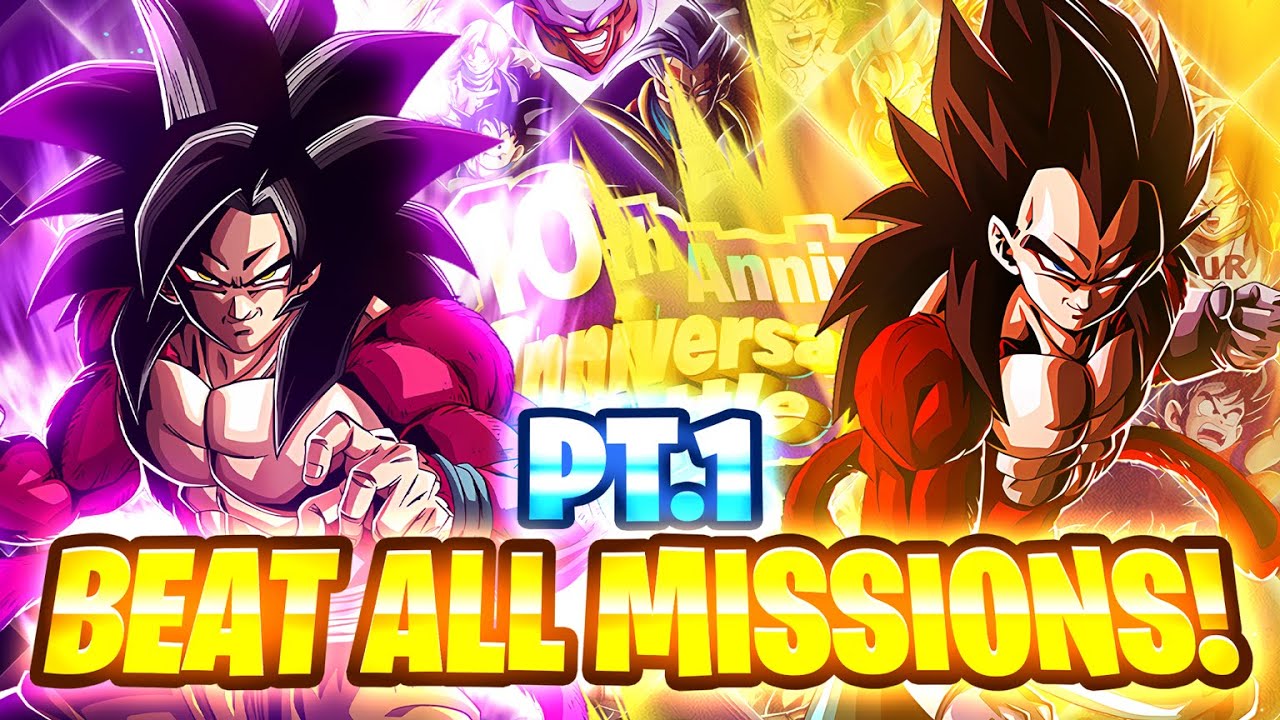 10TH ANNIVERSARY BATTLE STAGE 4: LR SSJ4 GOKU AND LR SSJ4 VEGETA! BEAT ...