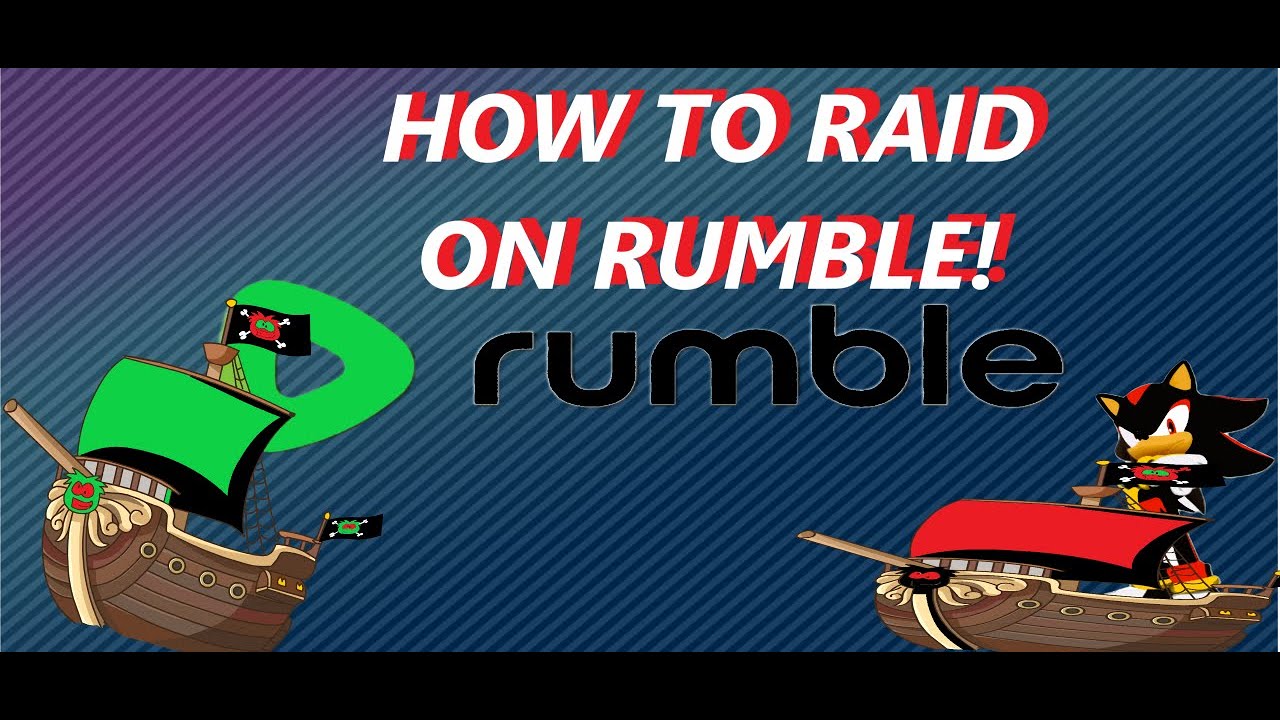 How to Raid on rumble! Streaming platform [2024] - [2025] - YouTube