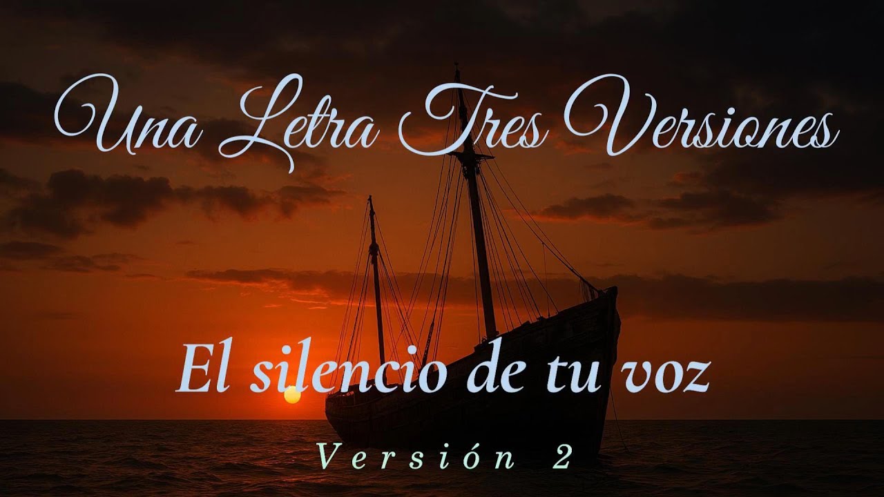 Una Letra Tres Versiones: El silencio de tu voz - Versión 2 - YouTube