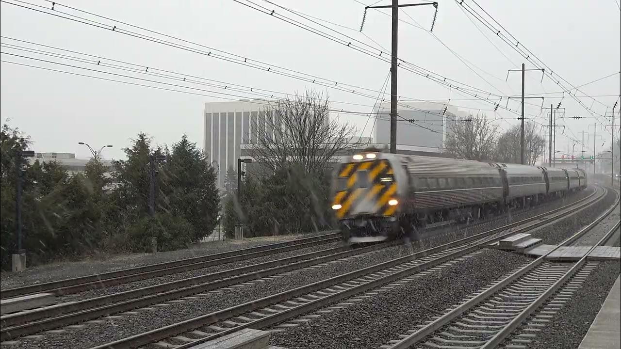 Full HD 60FPS: Amtrak Metroliner Cab Car Leads Train 666 East through Metropark 1/6/24 - YouTube