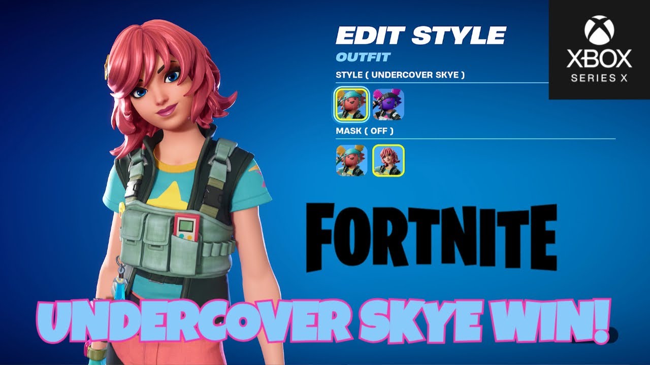 FORTNITE UNDERCOVER SKYE WIN! XBOX CHAPTER 2 REMIX - YouTube