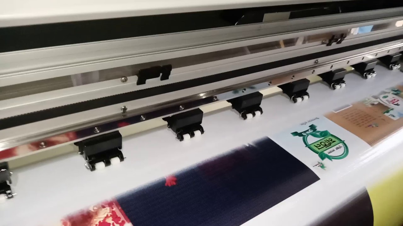 Yinghe eco solvent printer - YouTube