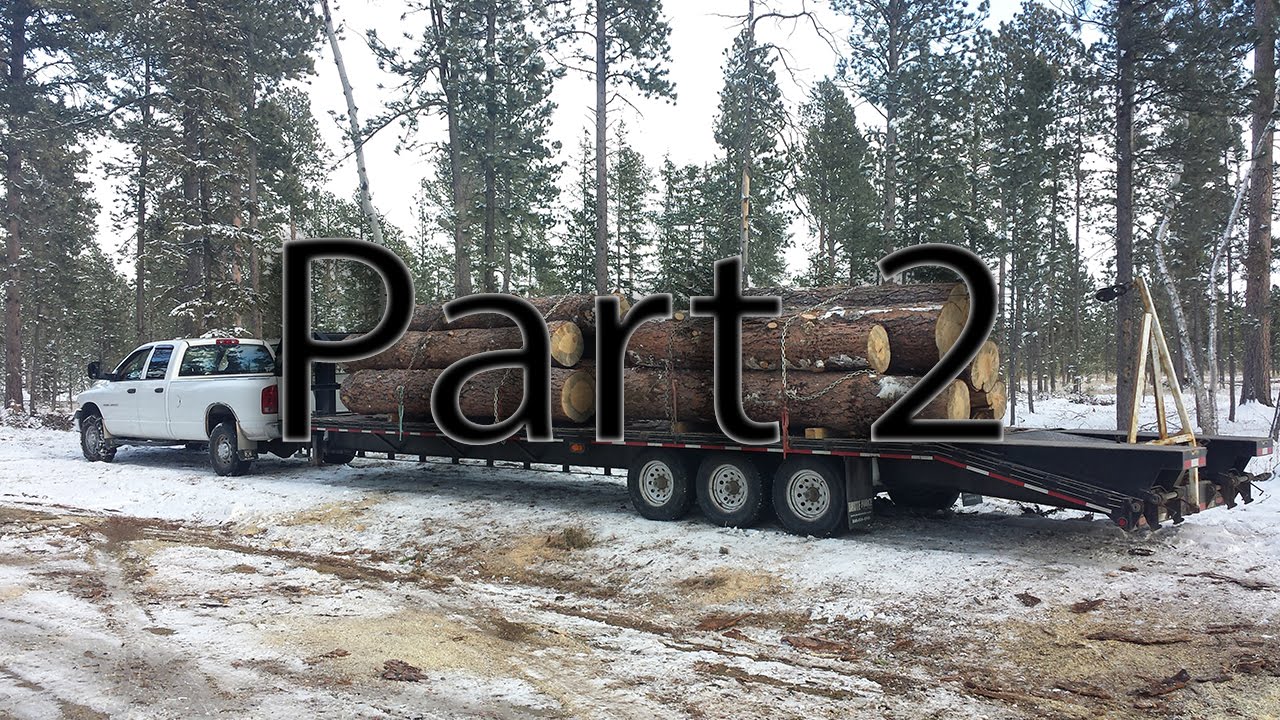 4k HD: Part 2 Loading massive logs for lumber. By yourself. - YouTube