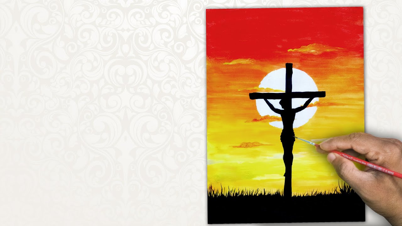 How to draw Jesus / Sunset | The Art Subashika - YouTube