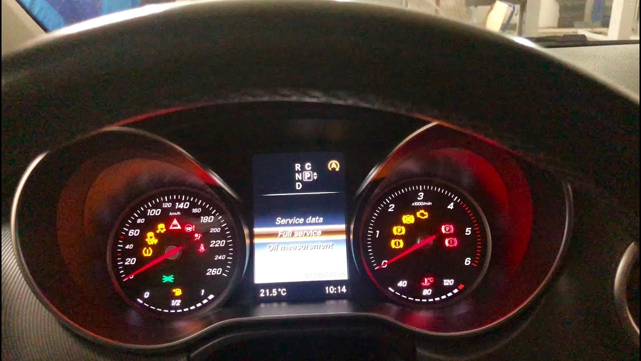 How to: reset service light/warning Mercedes-Benz 2016 - YouTube