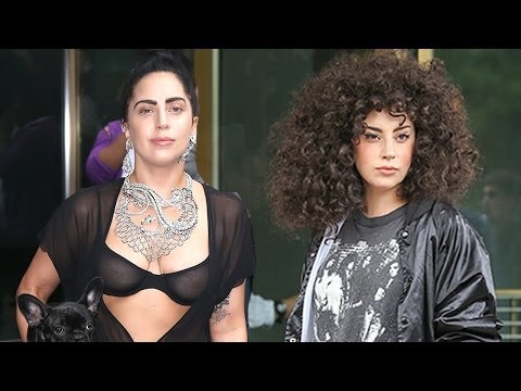 Lady Gaga's Cher Wig & Sheer Bra - Style in NYC