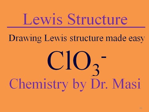 How to Draw Lewis Structure for Chlorate Ion clo3- - YouTube