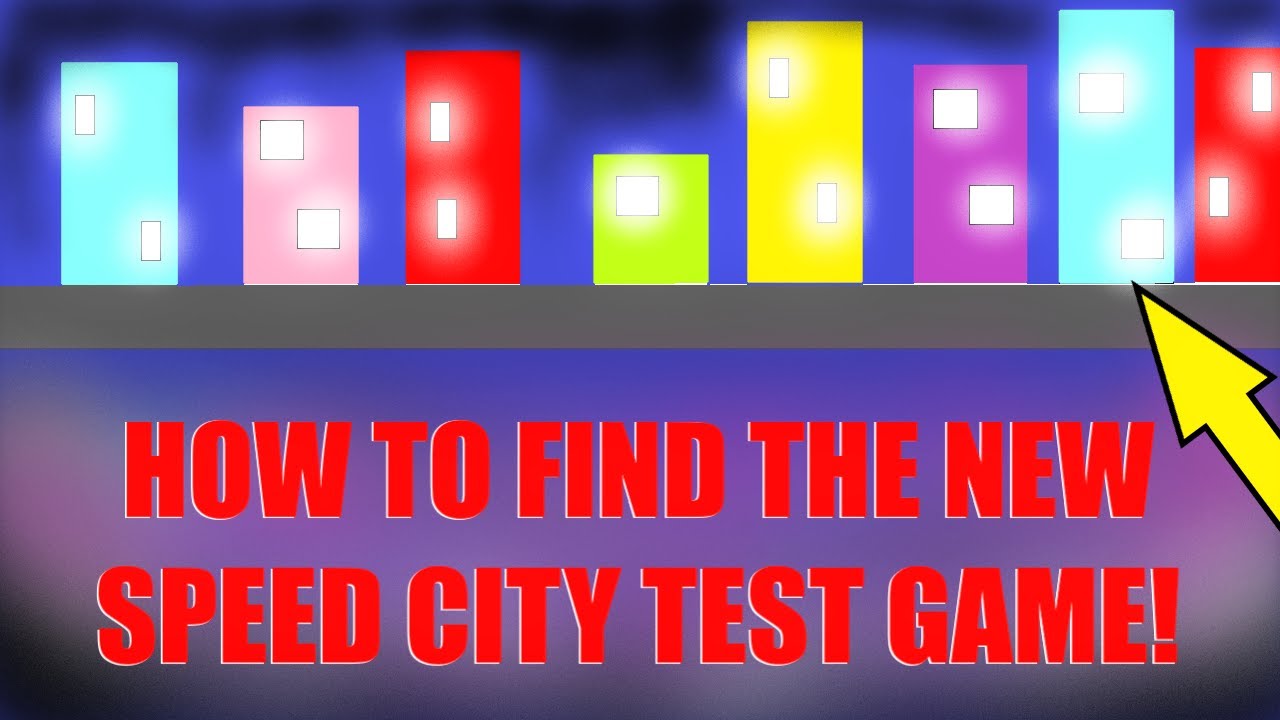 HOW TO FIND THE NEW SPEED CITY TEST GAME! (Roblox) - YouTube