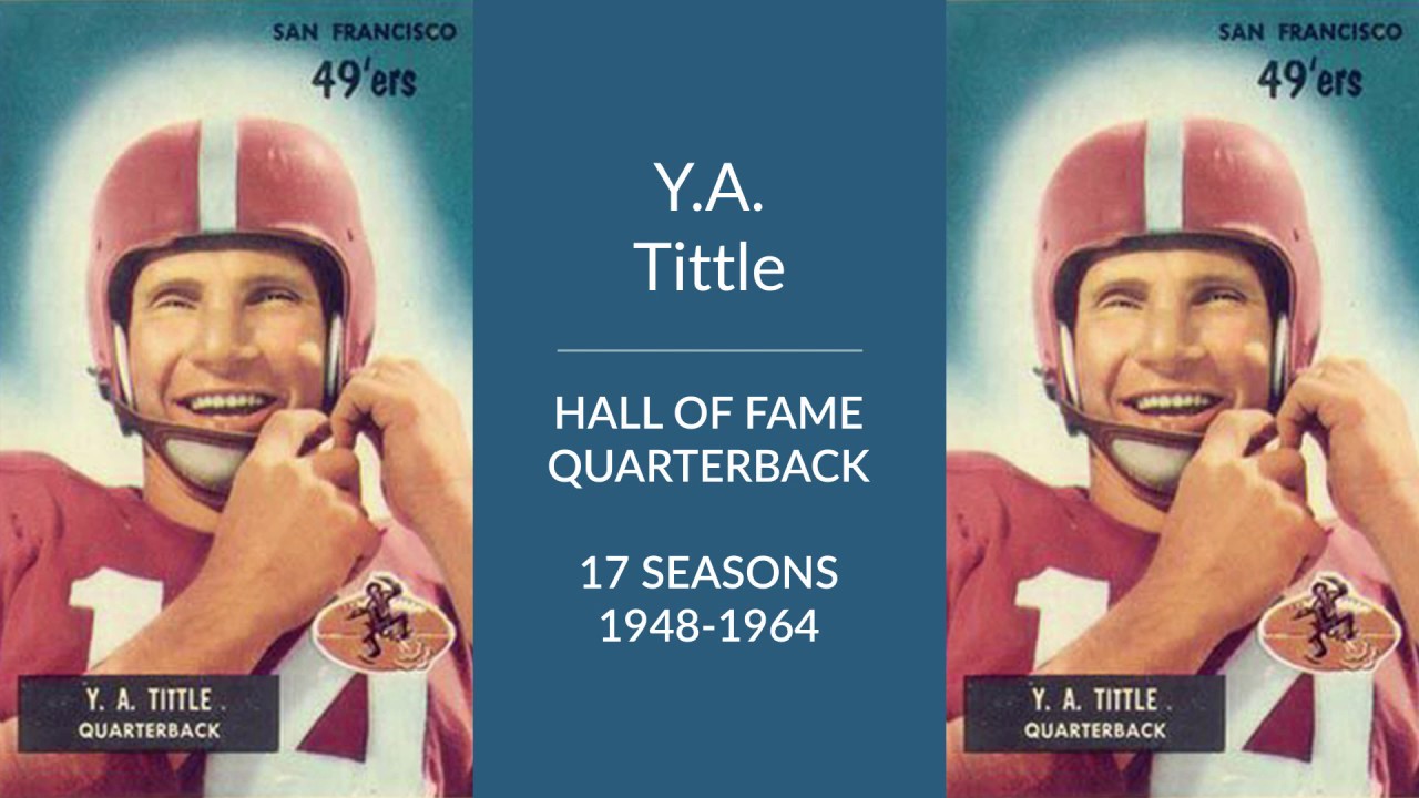 Y.A. Tittle: Hall of Fame Football Quarterback - YouTube