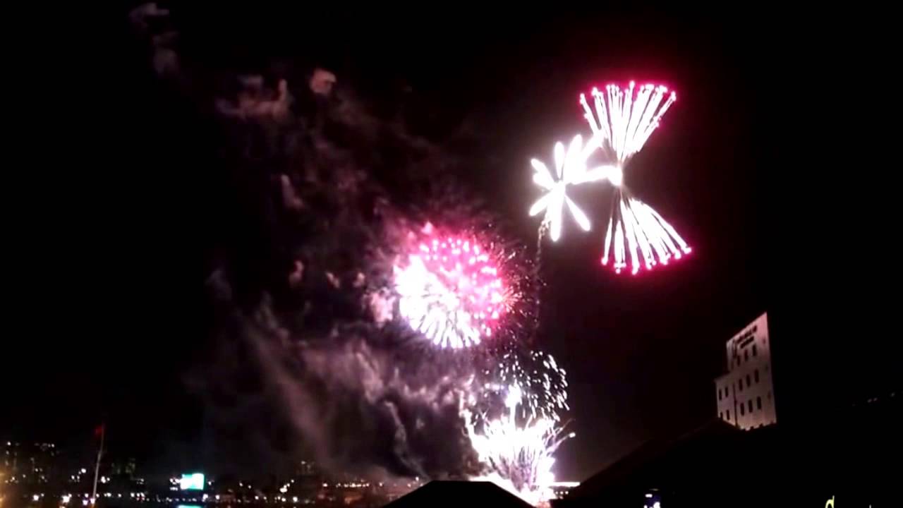 Vietnamese Lunar New Year - Fireworks at Saigon Riverside on Vietnamese ...