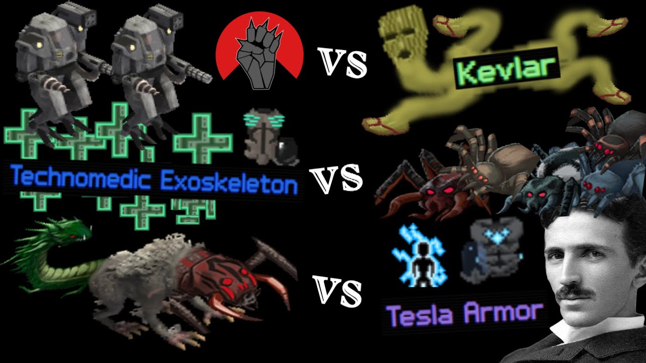 Pain Gauntlet: Tesla Armour, Technomedic Exo & Full Kevlar (Underrail ...