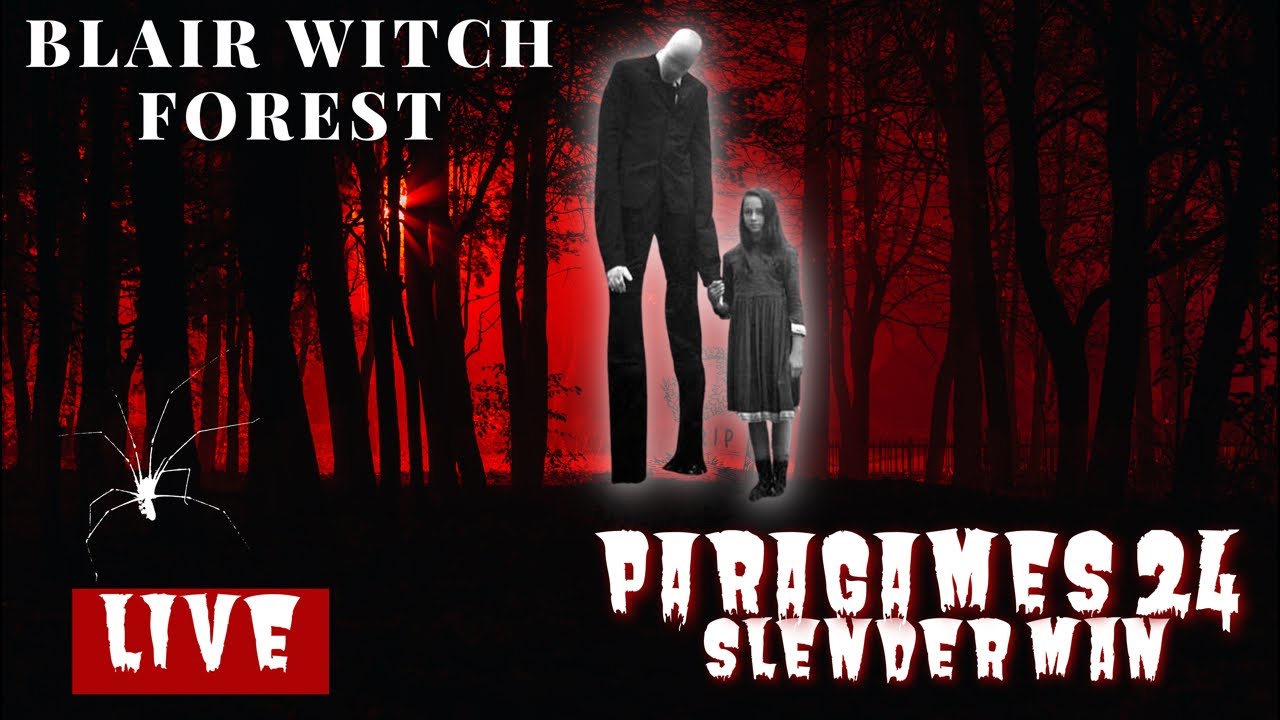 CHASING SLENDER MAN ALONE PARAGAMES 24 LIVE (scary AFTER DARK) - YouTube