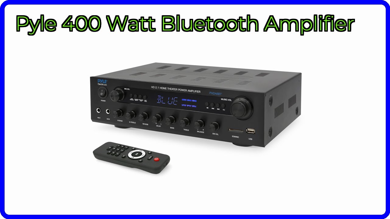 REVIEW (2026): Pyle 400 Watt Bluetooth Amplifier. ESSENTIAL details ...