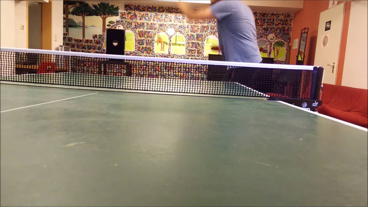 Heavy Backspin Service in Table Tennis Close-Up with Siva - YouTube