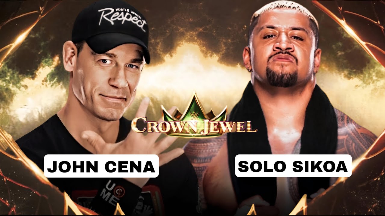 JOHN CENA VS SOLO SIKOA FULL MATCH WWE CROWN JEWEL - YouTube