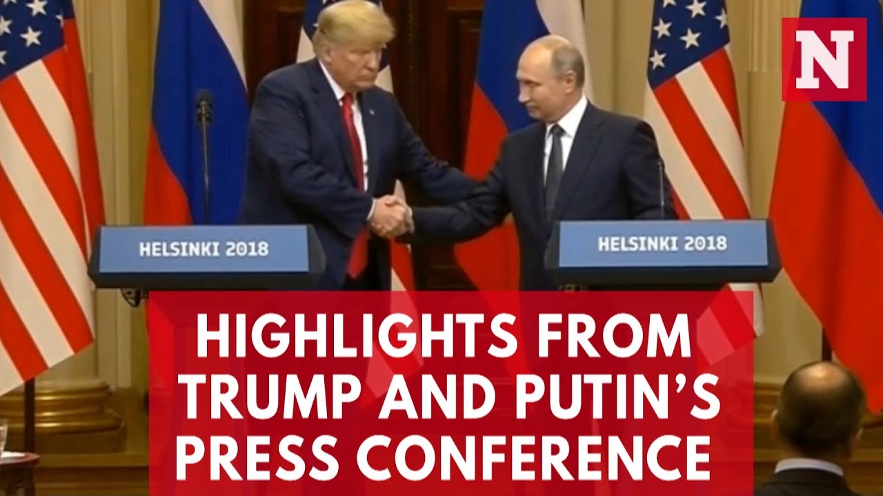 Highlights From Donald Trump And Vladimir Putin's Summit Meeting In ...
