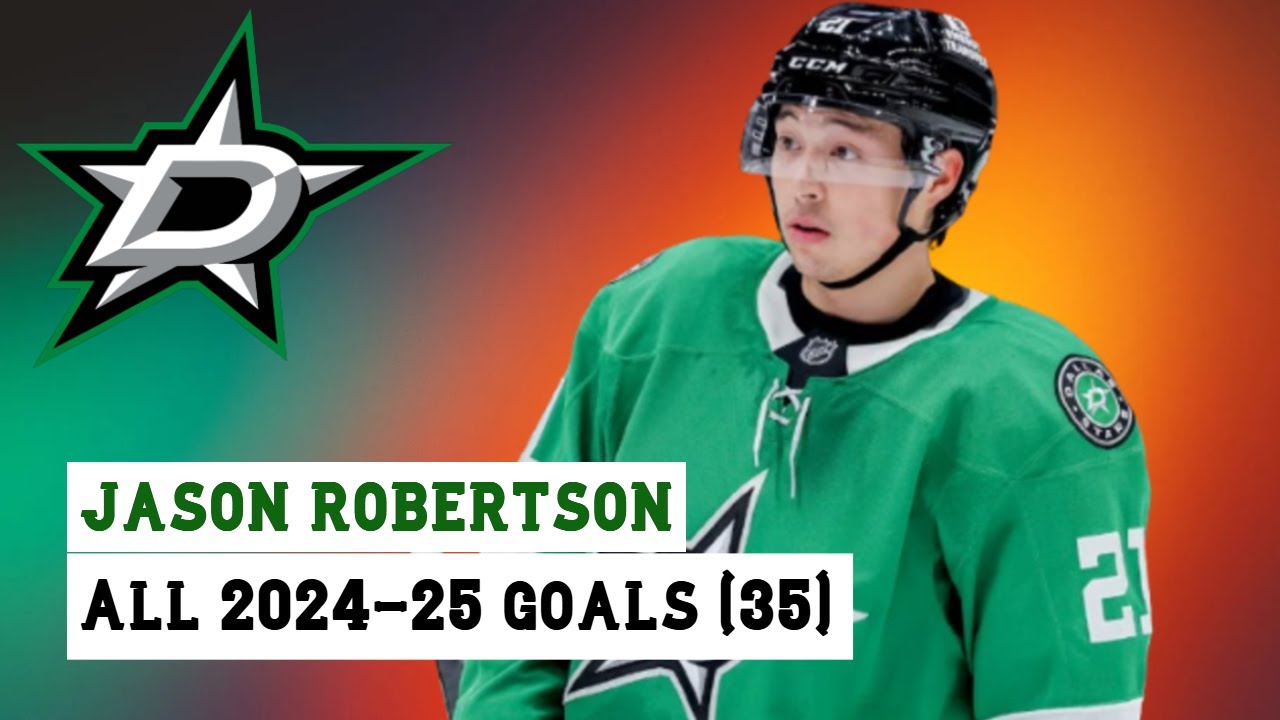 Jason Robertson (#21) All 35 Goals of the 2024-25 NHL Season - YouTube