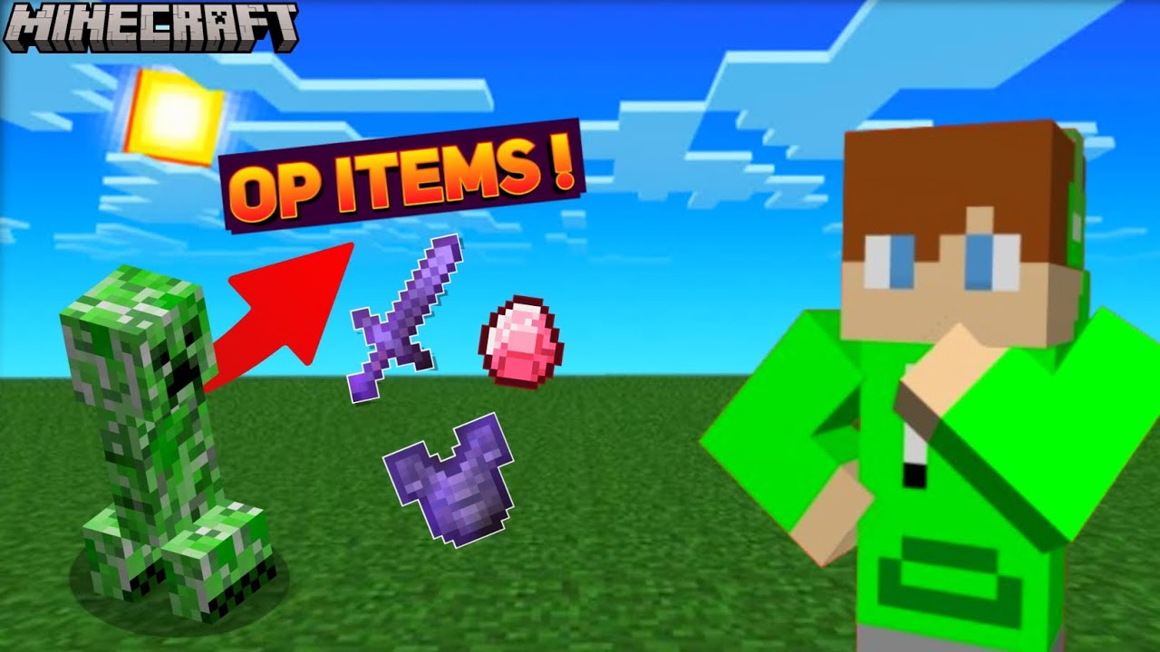 Minecraft, But Every Hostile Mobs Drop Op Items!I - YouTube