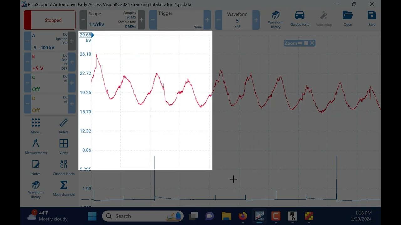 TDC2 and Pressure Waveform Overlay Software Demo - YouTube
