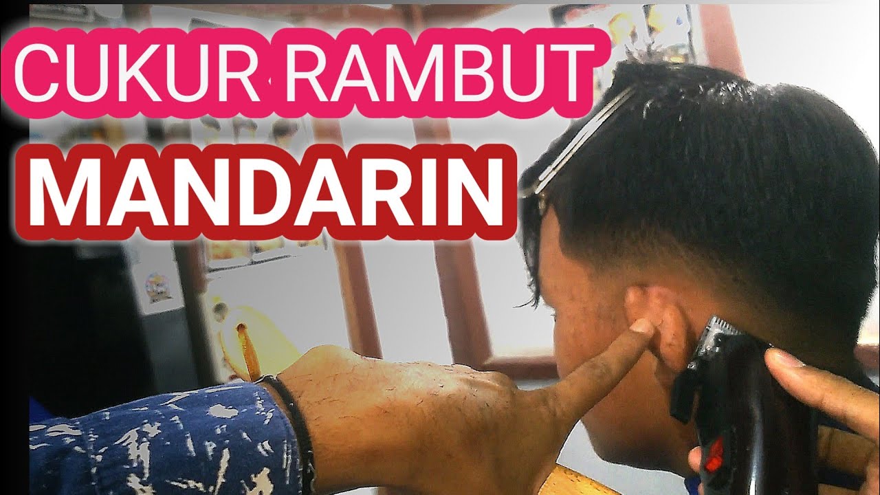 Cara potong rambut Mandarin / low fade🔥edisi mau lebaran 🔥 - YouTube
