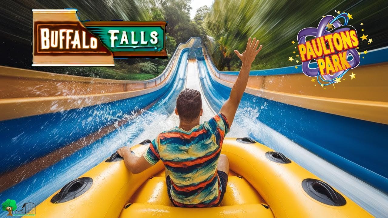 The Crazy Buffalo Falls On Ride POV Paultons Park - YouTube