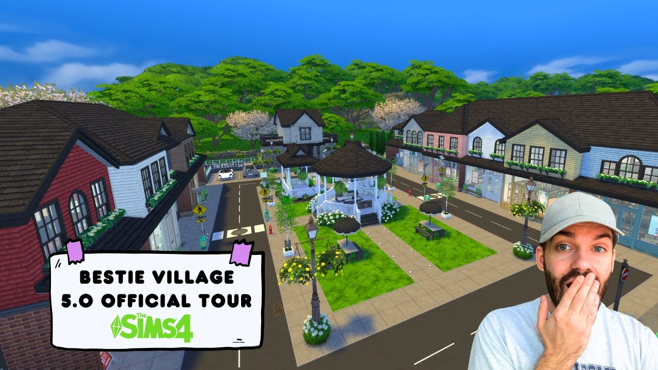 Built an ENTIRE Town in The Sims 4… Here’s the Full Tour! | Bestie ...