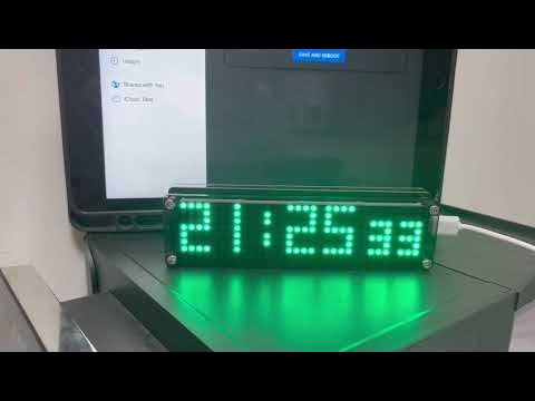 ESP8266 LED Matrix Clock,Internet Clock with Time Sync,Custom Sync ...