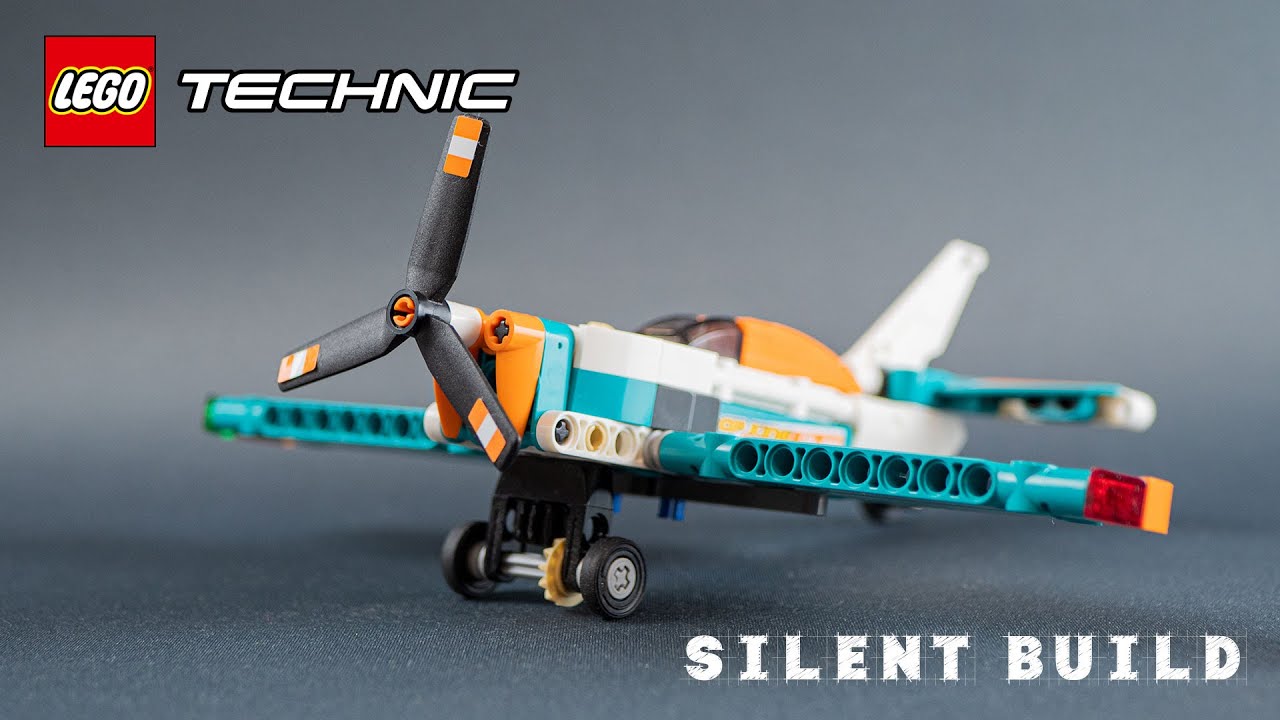 Only Clicks of Building Lego Technic Race Plane 42117 - YouTube