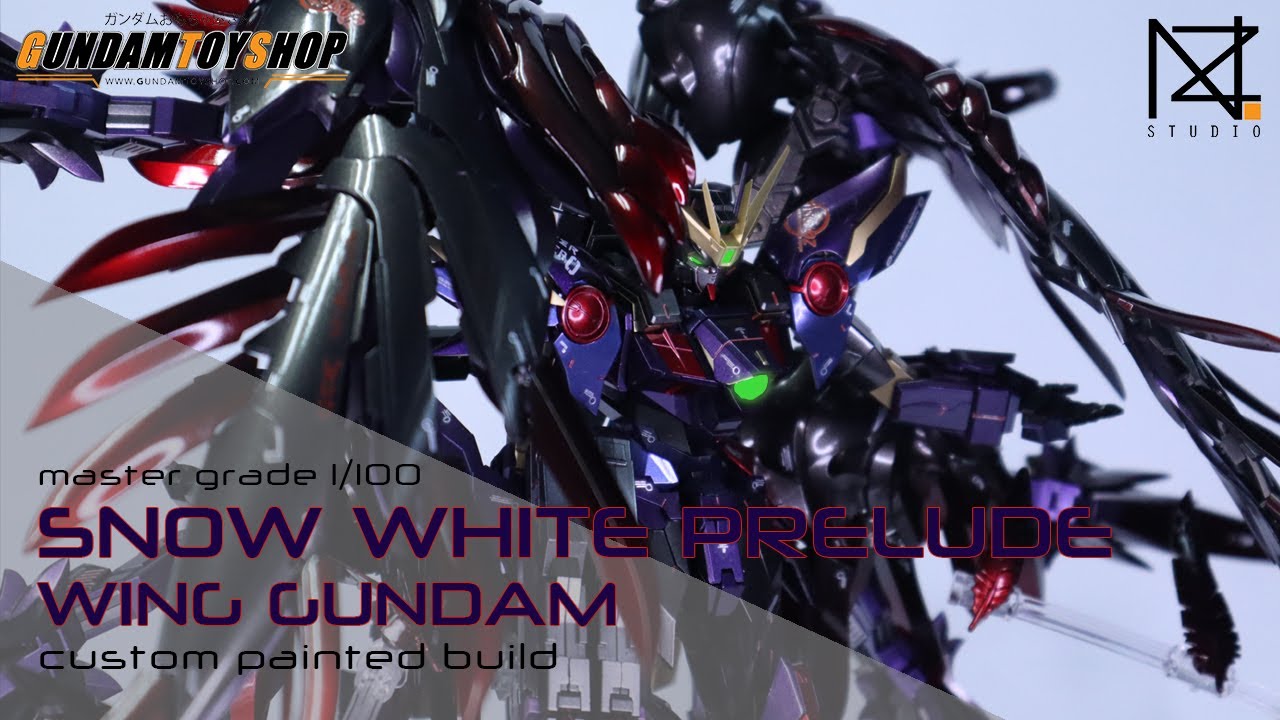 [Custom Painted Build] MG SNOW WHITE PRELUDE WING GUNDAM ZERO - YouTube