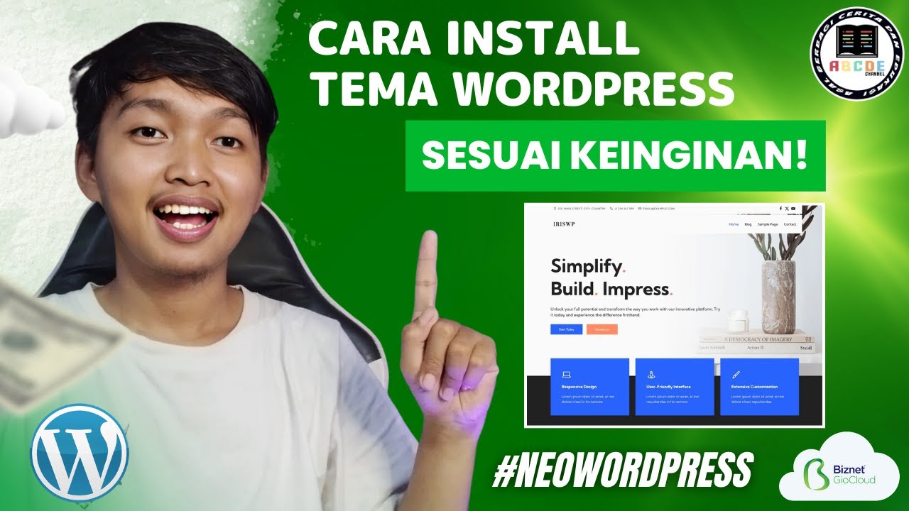 Tampilan Website Masih Ngebosenin? Coba Install Tema WordPress Pake Cara Ini, easy peasy! - YouTube