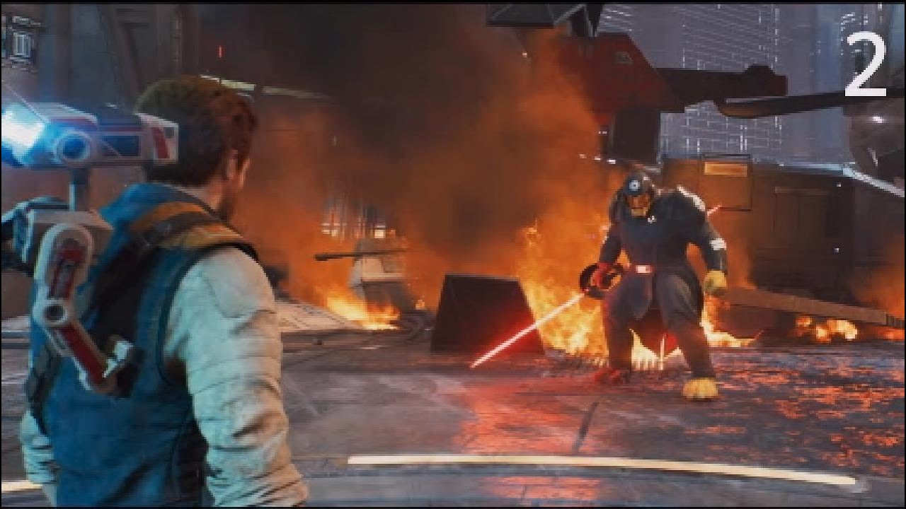 Jedi:Survivor part 2| first boss fight against inquisitor - YouTube