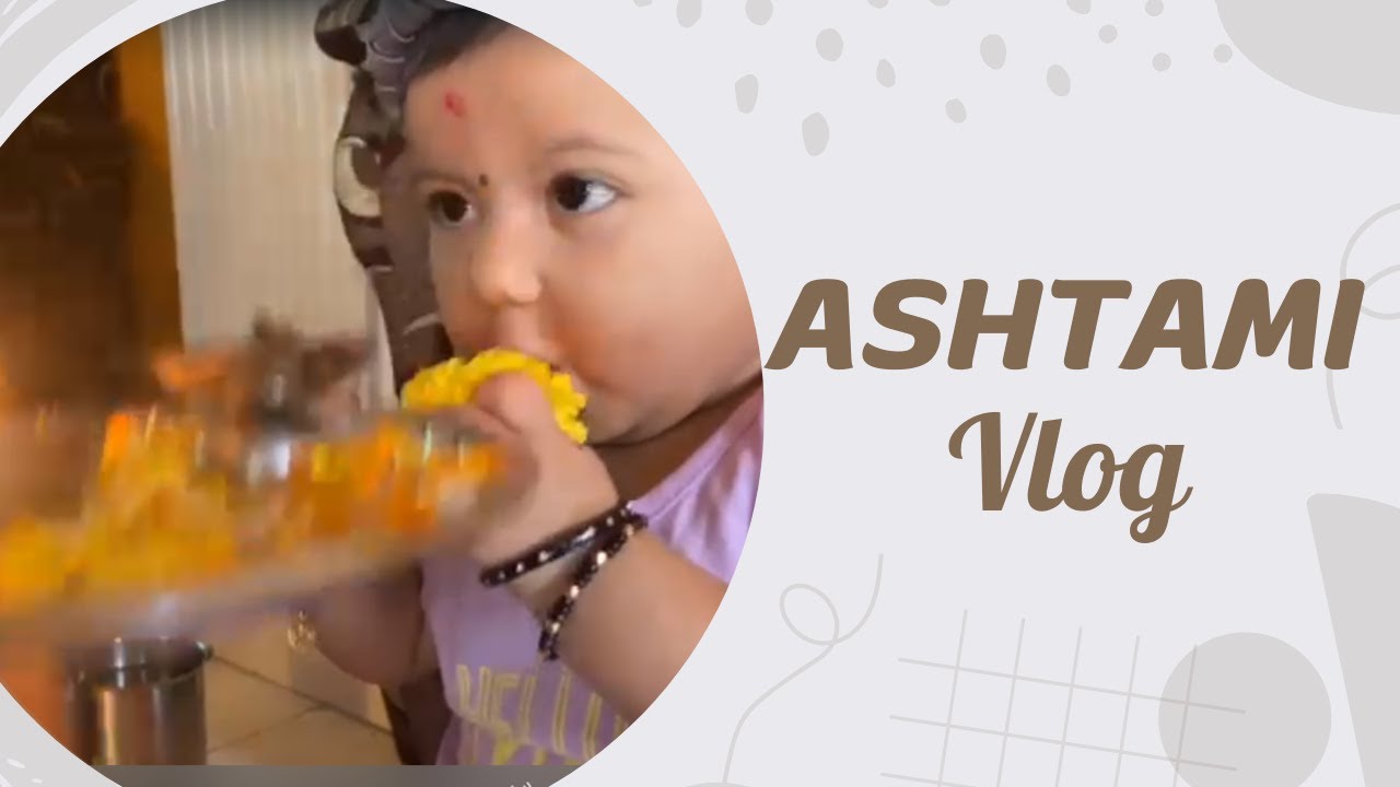 ASTMI POOJA I AMULYA'S FIRST ASTMI 😀😀😀 - YouTube