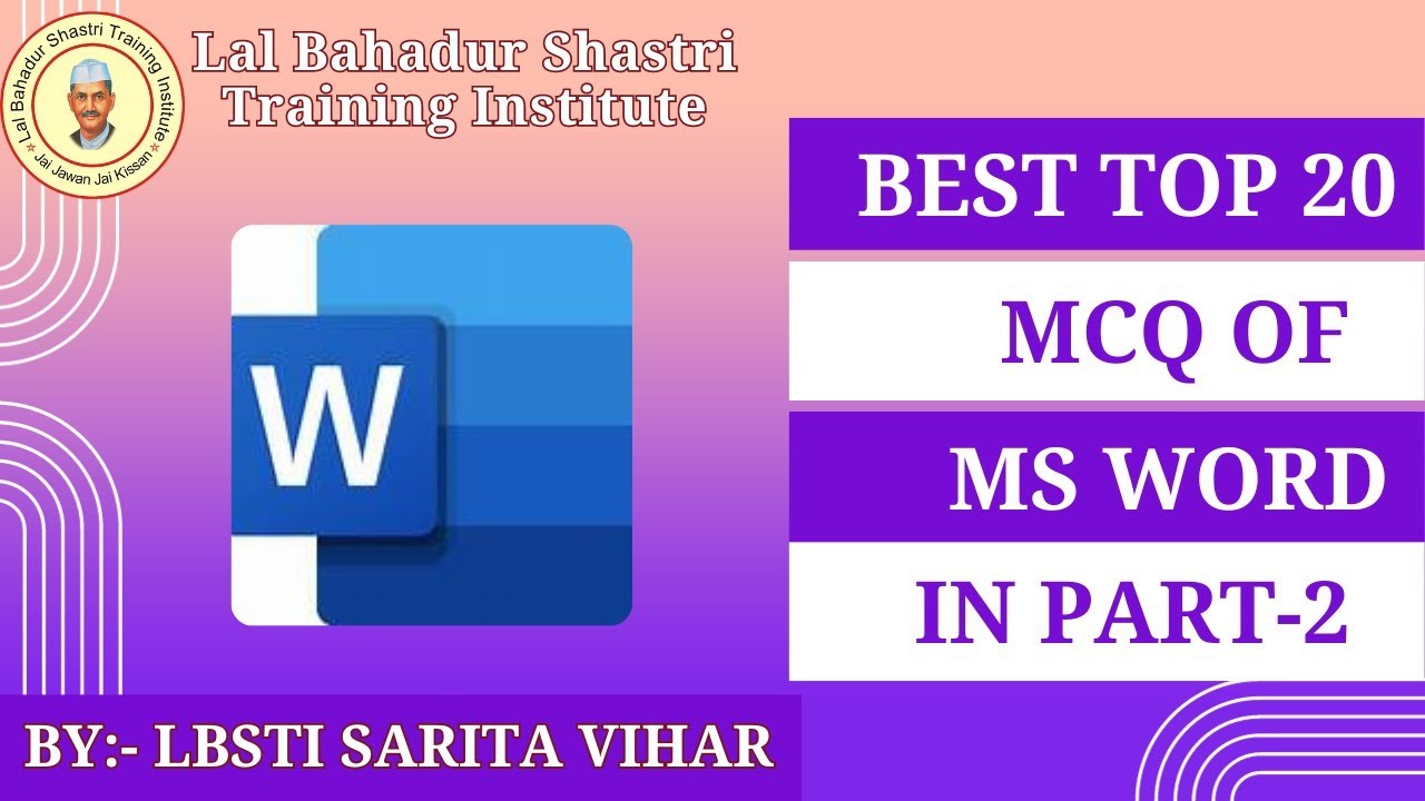 "Mastering Microsoft Office Word: Test Your Skills with These MCQs ...