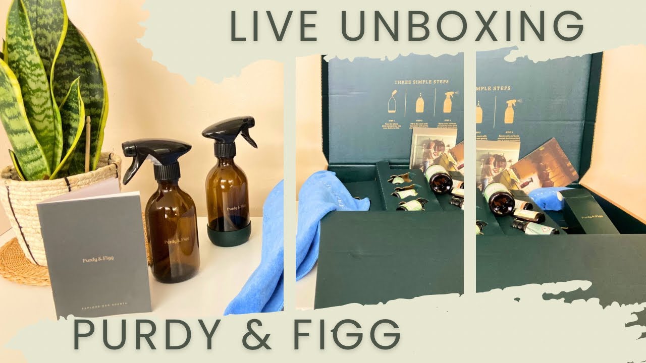 Purdy and Figg Unboxing live! #PurdyAndFigg #naturalcleaningproducts # ...