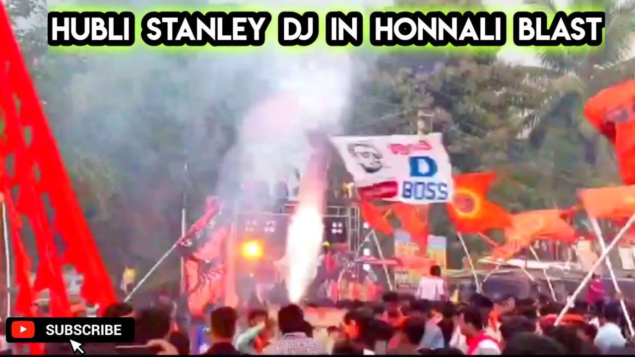 Hubli Stanley Dj in Honnali 💥🔥💥Big blast for Ganpati visarjan 16/10 ...