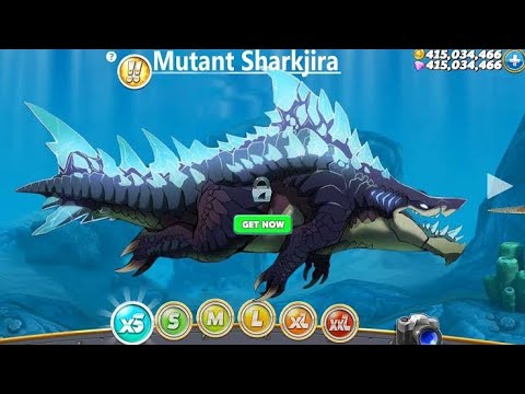 Hangry sharks Evolution ( New mutant sharks Jira Godzilla unlock the ...