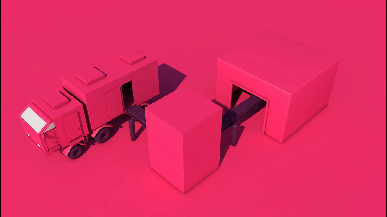 Factory Product Loading in Car Animation #Cinema4D - YouTube