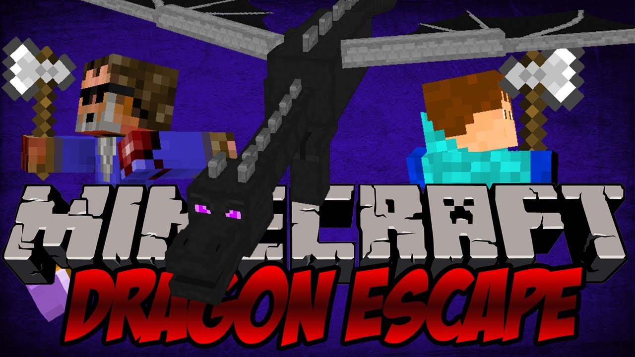 Minecraft: Dragon Escape w/ theawesomeguy! - YouTube