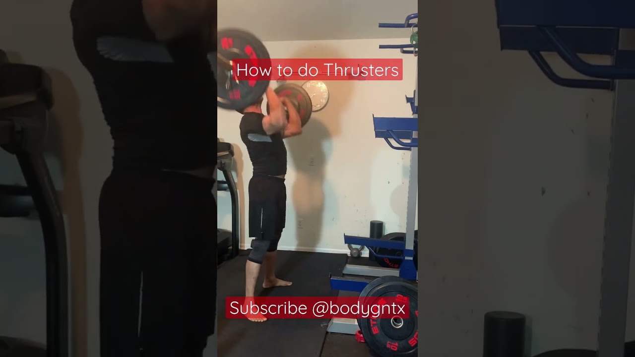 A Perfect Ways to perform Thrusters for explosive 🧨 Strength #thrusters ...