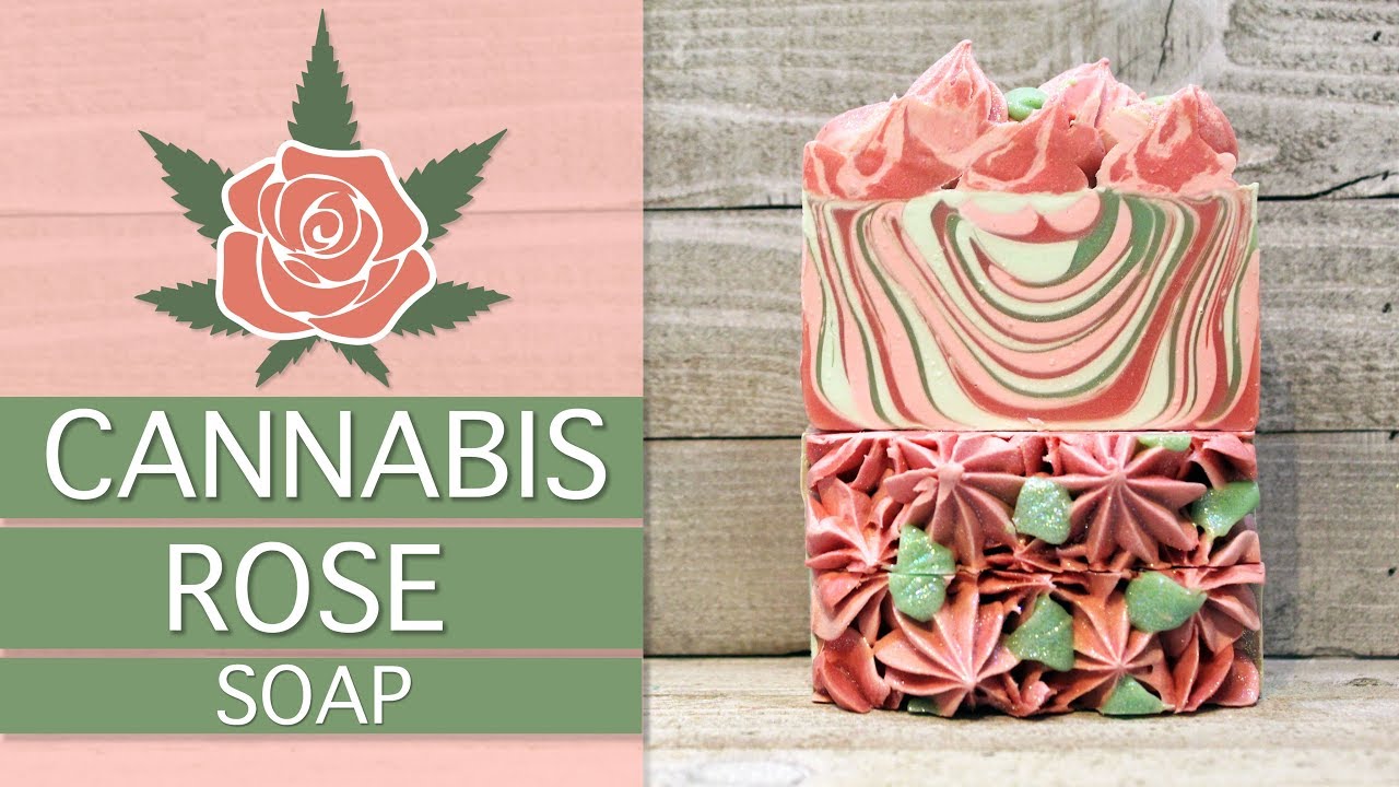 Making Cannabis Rose Cold Process Soap | Milk & Sugar Bath Co. - YouTube