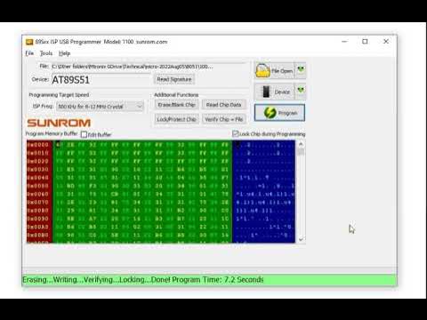 How to use 8051 ISP Programmer to download HEX file in microcontroller ...