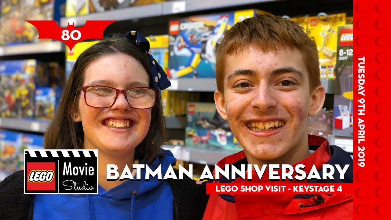 BATMAN ANNIVERSARY PROJECT - LEGO SHOP CARDIFF VISIT (09.04.19) - YouTube