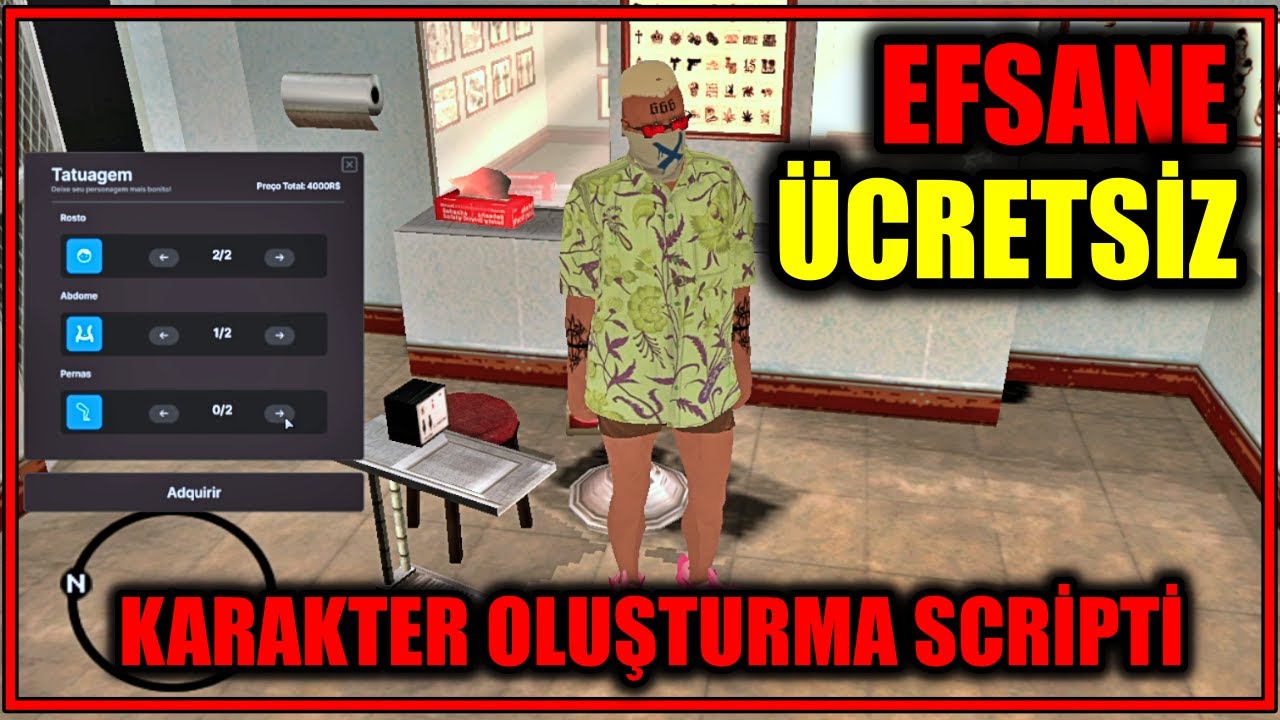 MTA EFSANE KARAKTER OLUŞTURMA SCRİPTİ | ÜCRETSİZ - FREE | Custom ...