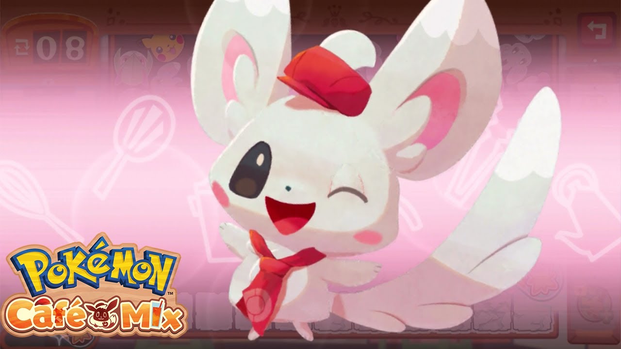 Pokemon Cafe Mix - New Character Minccino - Gameplay Video Part 2 - YouTube