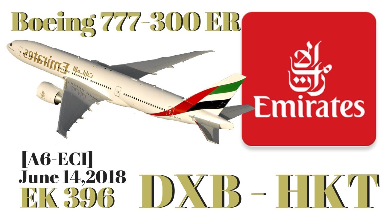 FLIGHT REPORT | Emirates 777 300ER | Economy Class EK 396 | Dubai to ...